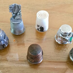 Vintage Thimble Collection 7 Pieces as Pictured Texas, Aloha, the ...
