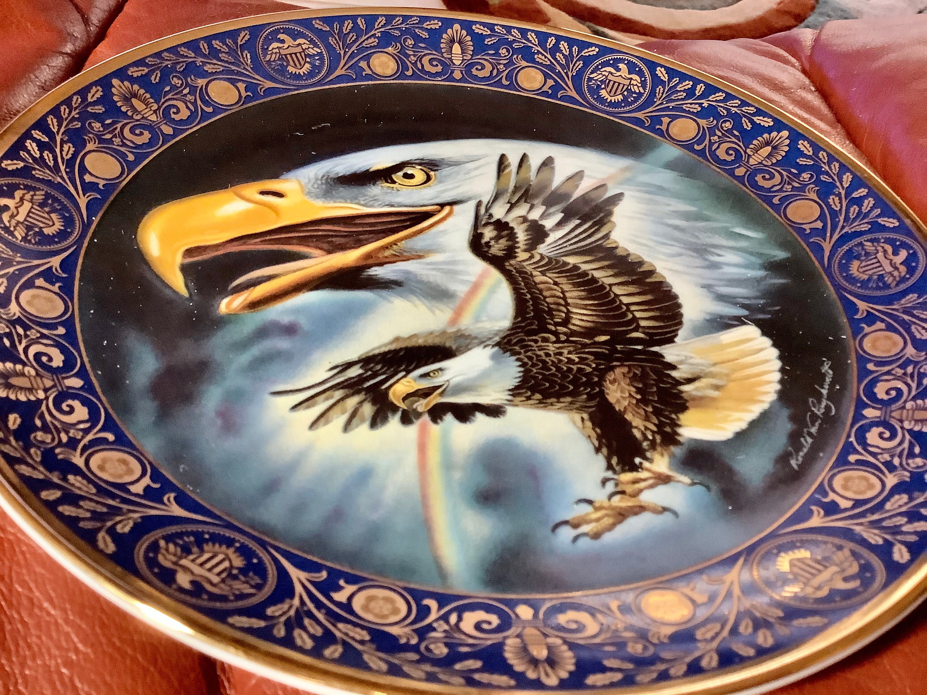 Vintage Franklin Mint Profile of Freedom Bone China Plate | Etsy