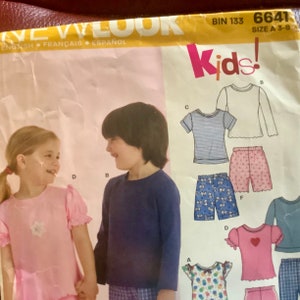 New Look 6641 Kids Boy or Girl Top, Pants, Shorts, Dress Pattern, Size ...
