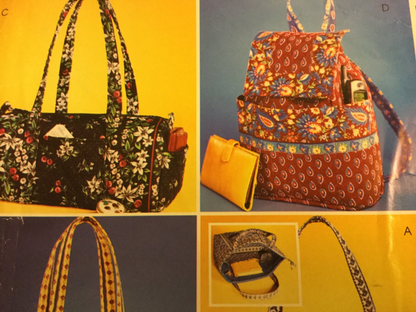 Mccalls P484 Purse Backpack Pattern Uncut Shoulder Handbag - Etsy