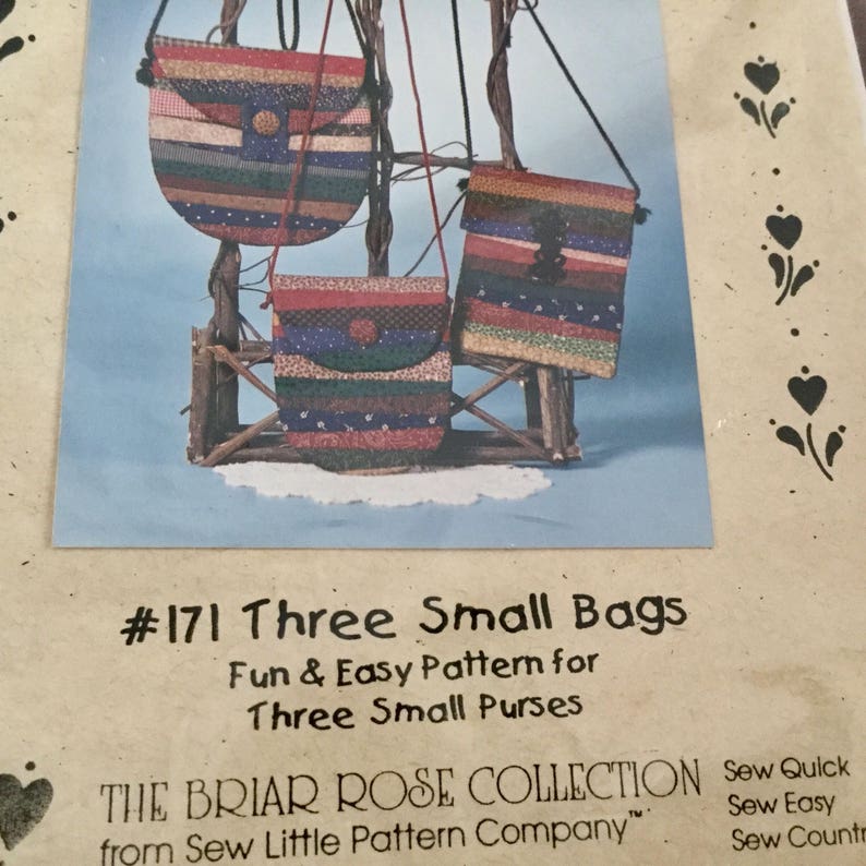Purse Three Styles Sizes Fashion Accessories Bag Pattern, Uncut ...