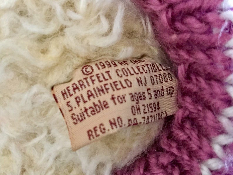 Vintage Heartfelt Collections Rabbit With Pink Sweater 1999 - Etsy