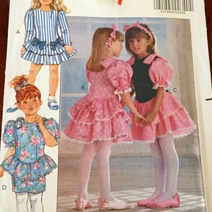 Butterick 5232 Toddlers Children Dress and Headband Pattern Uncut Size ...