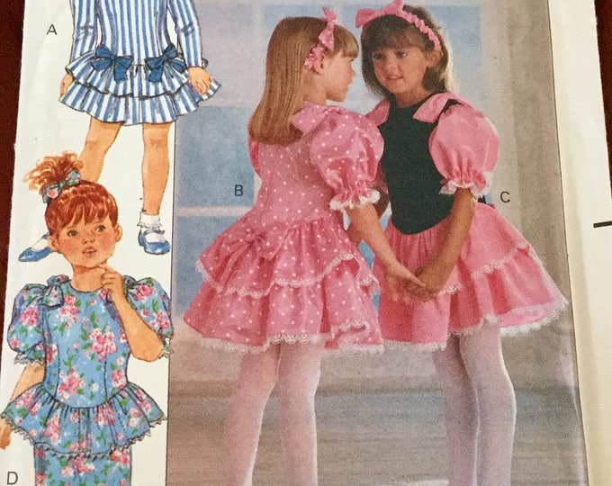 Butterick 5232 Toddlers Children Dress and Headband Pattern Uncut Size ...