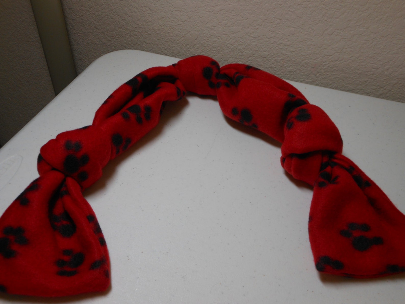 Dog Toys Plush Dog Bone and Pull Toy Set Red With Paw - Etsy