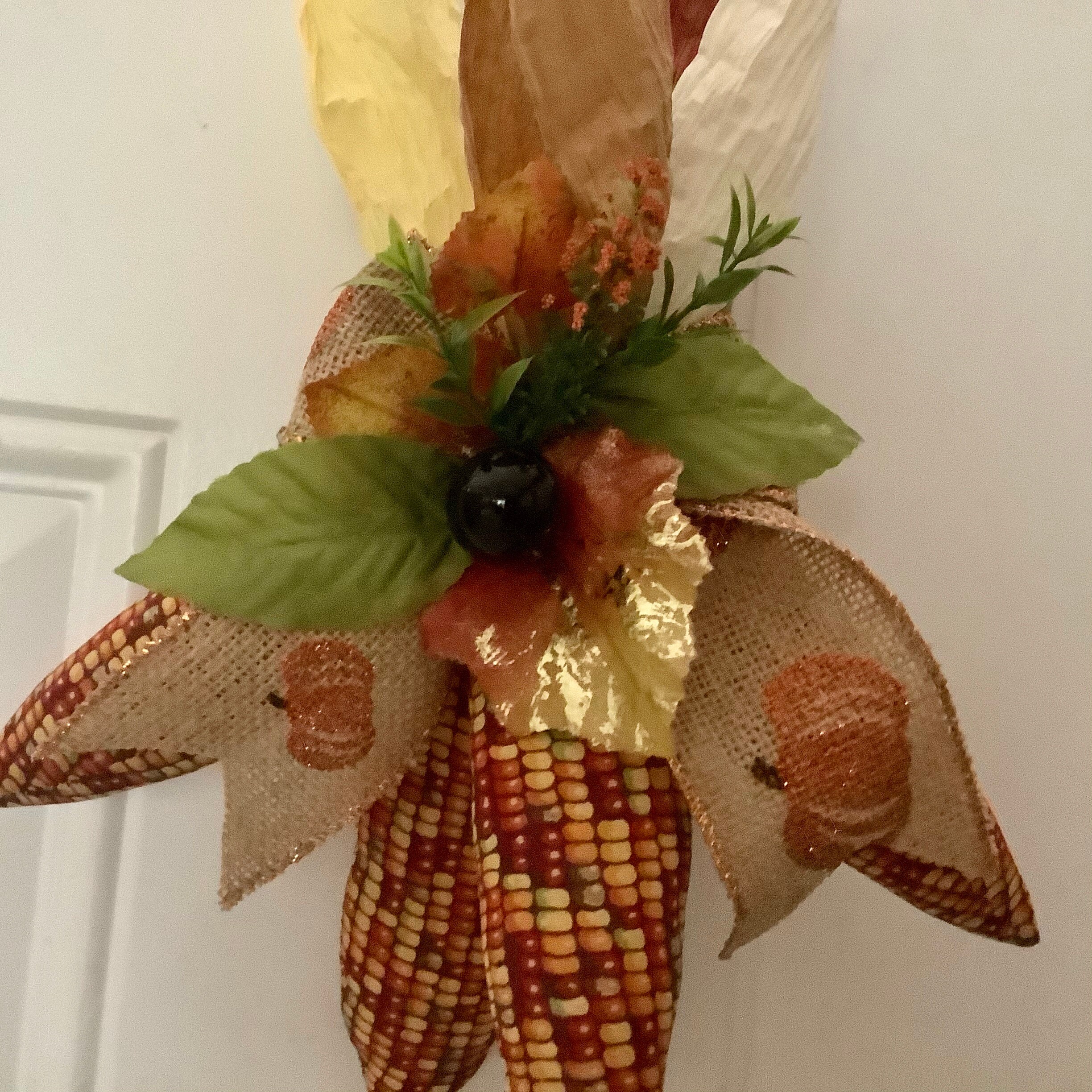 Indian Corn Wall or Fall Door Decoration 4 Indian Corn | Etsy