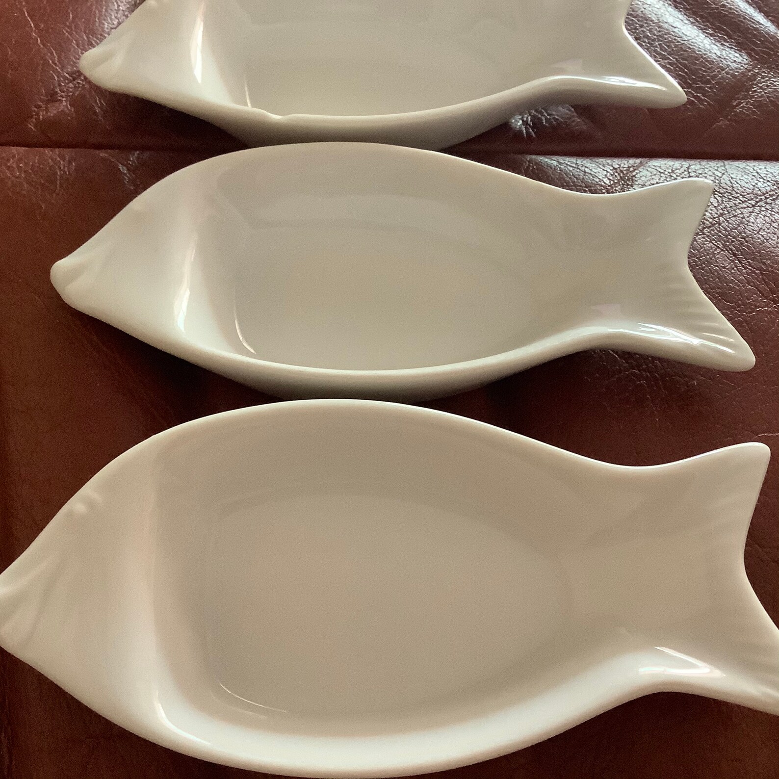 Small White Fish Shape Bowls 4 Long 3 Pieces One Has - Etsy