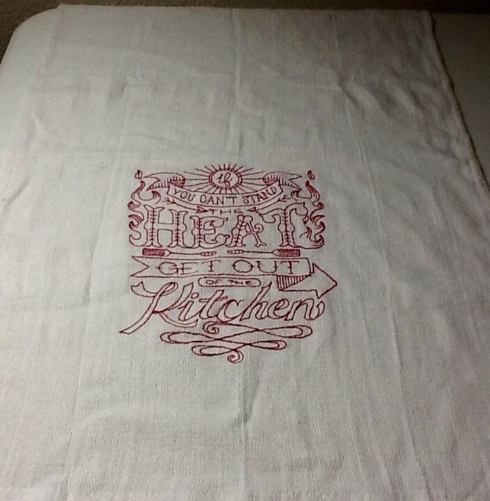 Dishtowel Embroidered Kitchen Saying Huck Towel If you | Etsy
