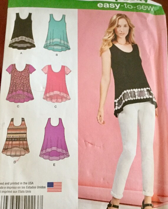Simplicity 1113 Summer Top Pattern Several Variations Size | Etsy