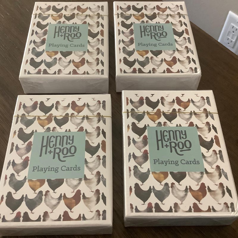 Brown Playing Card Print - Etsy