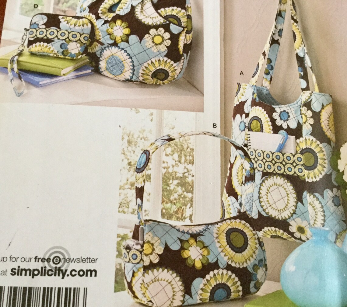 Simplicity 2551 Bags Purse Tote Uncut Sewing Pattern - Etsy