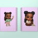 Brown-skin Chibi Girl Clipart | Afro Toddler Art Bundle (digital ...