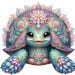 Good Fortune Turtle Gift, Magical Smiling Turtle Decor Art, Happy ...