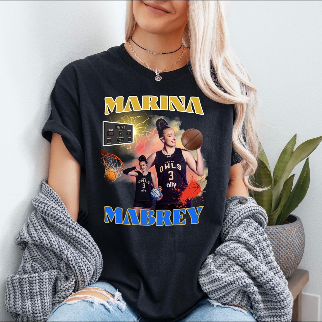 Marina Mabrey Basketball Graphic Tee – Unrivaled League Tee - Etsy