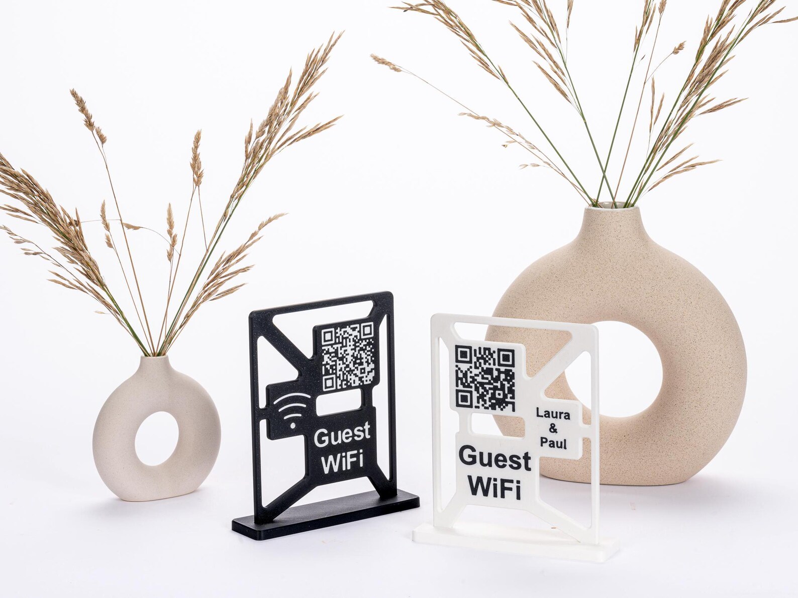 Personalized Wifi Stand • Desk Table Stand Wifi Password & Network ...