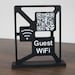 Personalized Wifi Stand • Desk Table Stand Wifi Password & Network ...