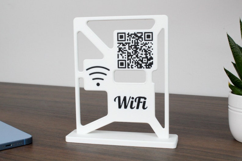 Personalized Wifi Stand • Desk Table Stand Wifi Password & Network ...