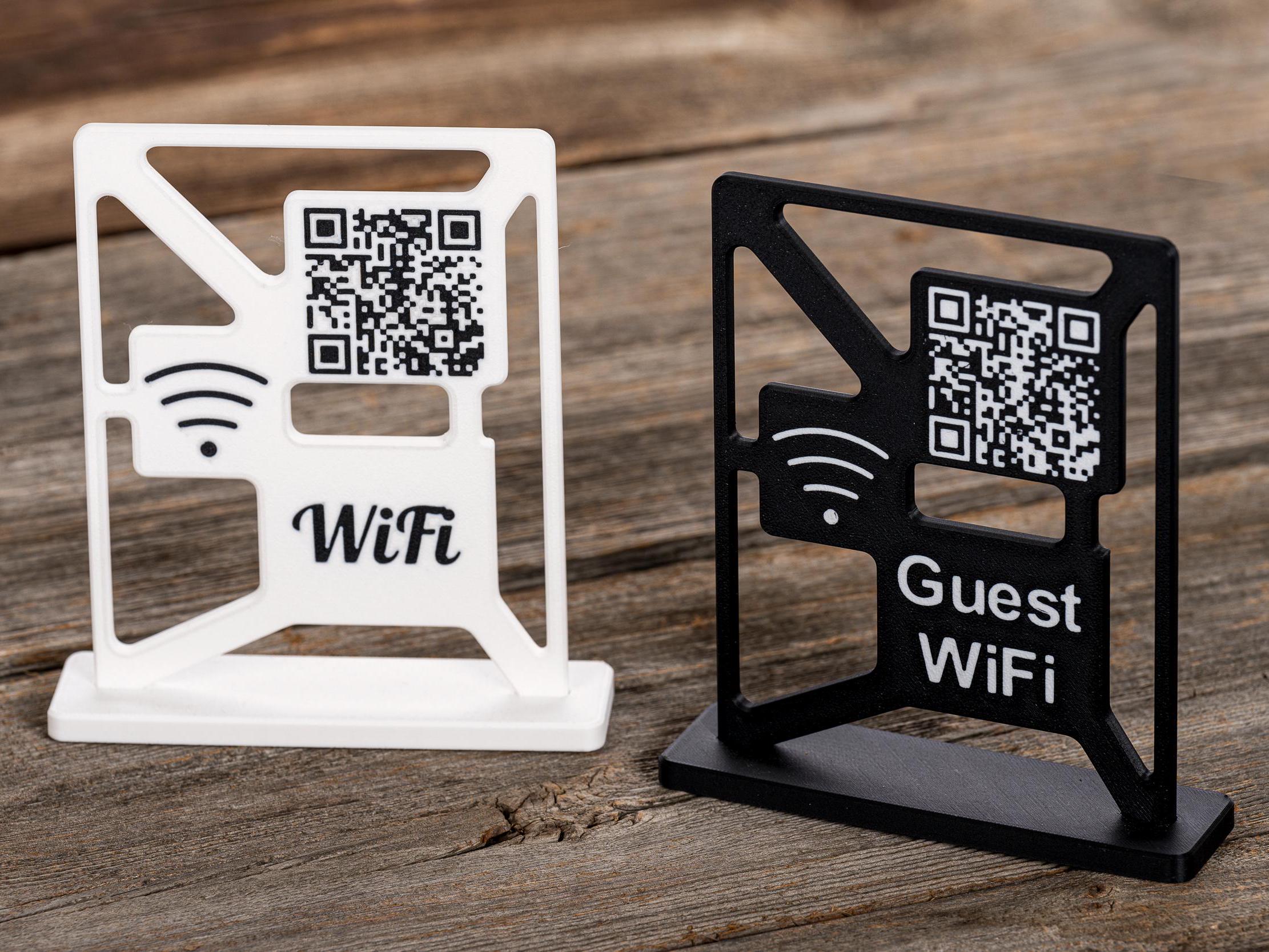 Personalized Wifi Stand • Desk Table Stand Wifi Password & Network ...