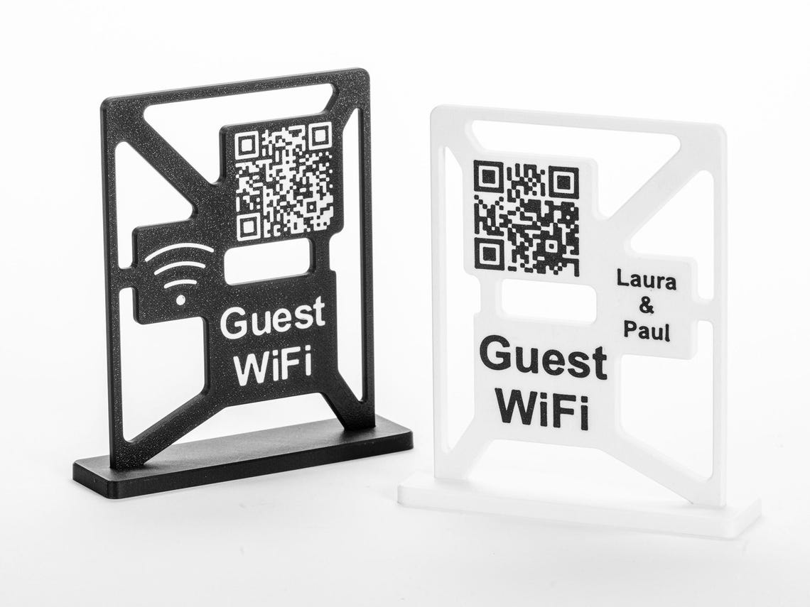Personalized Wifi Stand • Desk Table Stand Wifi Password & Network ...
