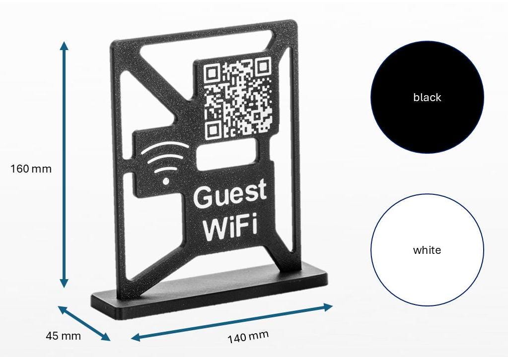 Personalized Wifi Stand • Desk Table Stand Wifi Password & Network ...
