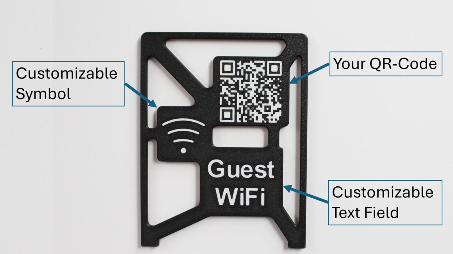 Personalized Wifi Stand • Desk Table Stand Wifi Password & Network ...