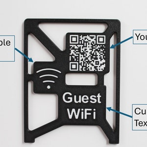 Personalized Wifi Stand • Desk Table Stand Wifi Password & Network ...