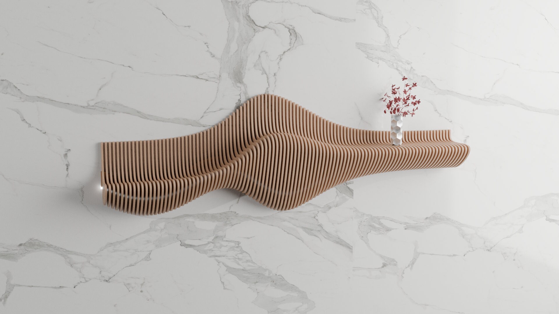 Parametric Wall Shelf 01 / Shelf Design / Parametric Wall Art / Digital ...
