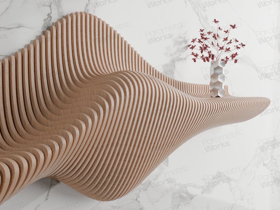 Parametric Wall Shelf 01 / Shelf Design / Parametric Wall Art / Digital ...