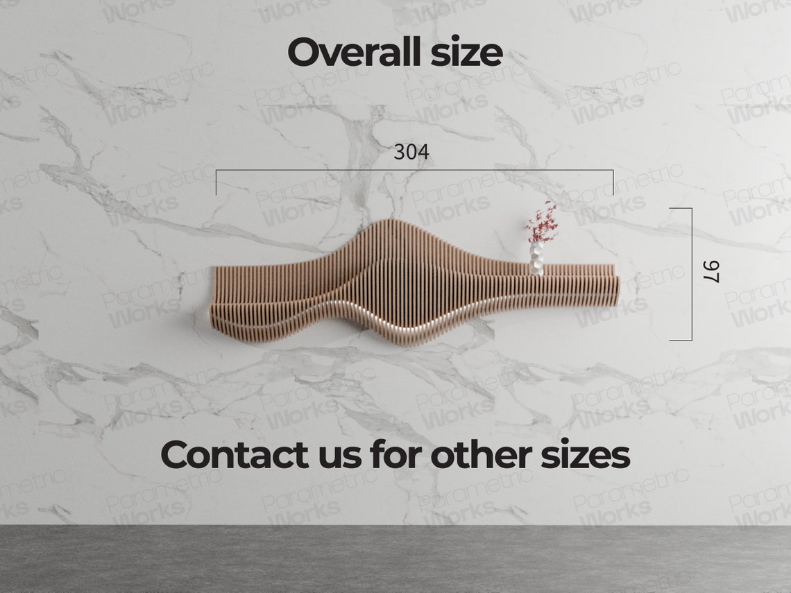 Parametric Wall Shelf 01 / Shelf Design / Parametric Wall Art / Digital ...