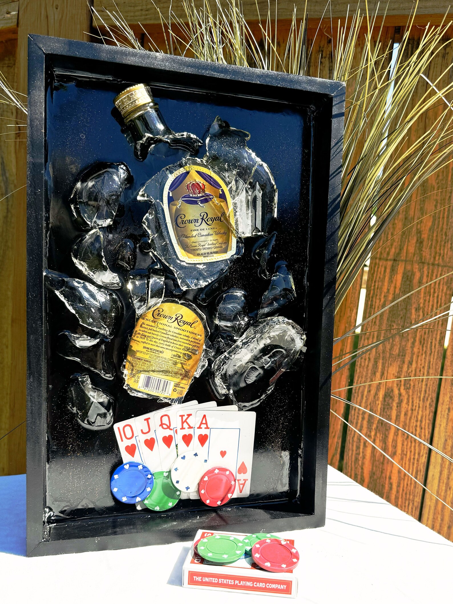 Crown Royal Broken Bottle Art - Etsy