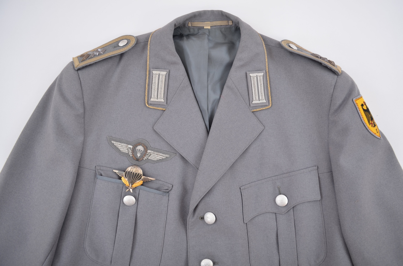 Vintage 1971 70s Germany Bundeswehr Military Force Officer Uniform Mens ...