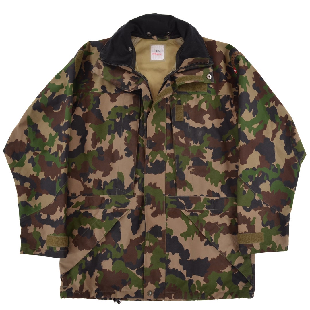 Swiss Army Military 2018 Taz Camouflage Green Waterproof Membrane Mens ...