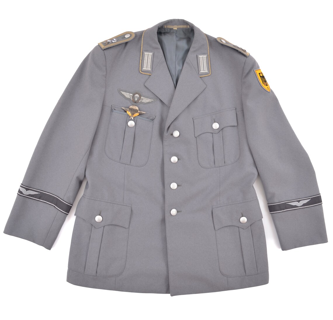 Vintage 1971 70s Germany Bundeswehr Military Force Officer Uniform Mens ...