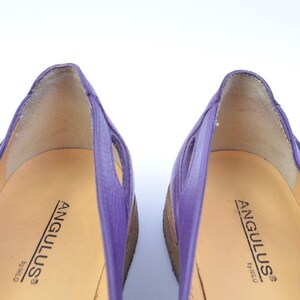 Angulus Womens Comfort Loafer Flat Shoes Purple Leather Sz EUR 40.5 / US 9 - Etsy