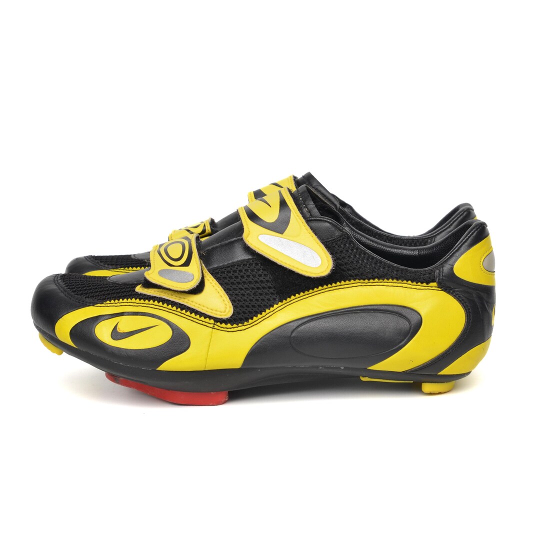 Nike Vintage Black Yellow Cycling Shoes Mens Sz 42.5 / US 9 / UK 8 - Etsy