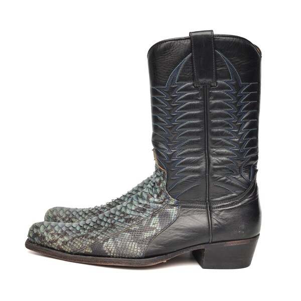 Snake Skin Boots - Etsy