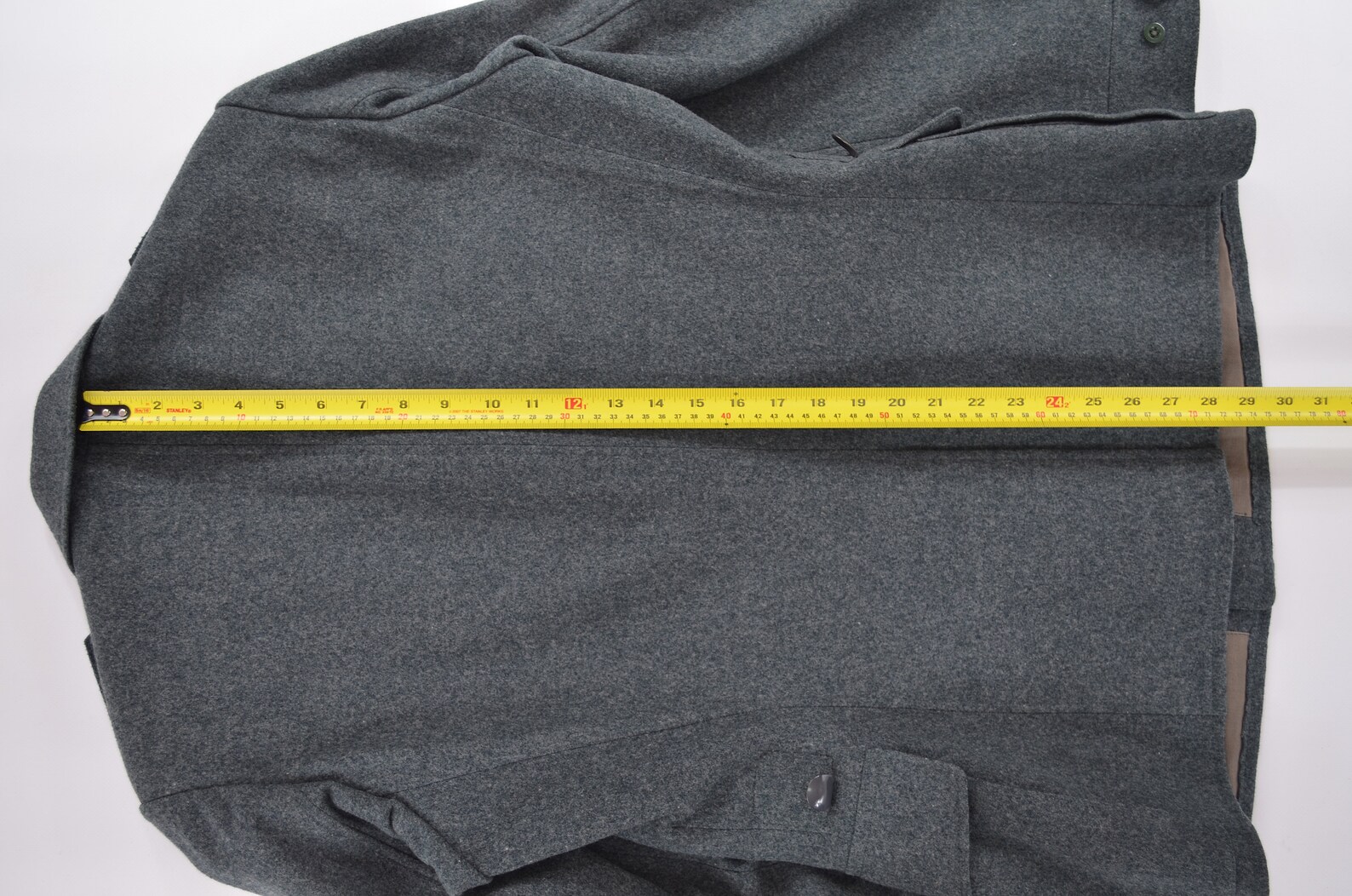 Vintage 1966 60s-70s Swiss Army Military Wool Tunic Jacket Coat Mens Sz ...