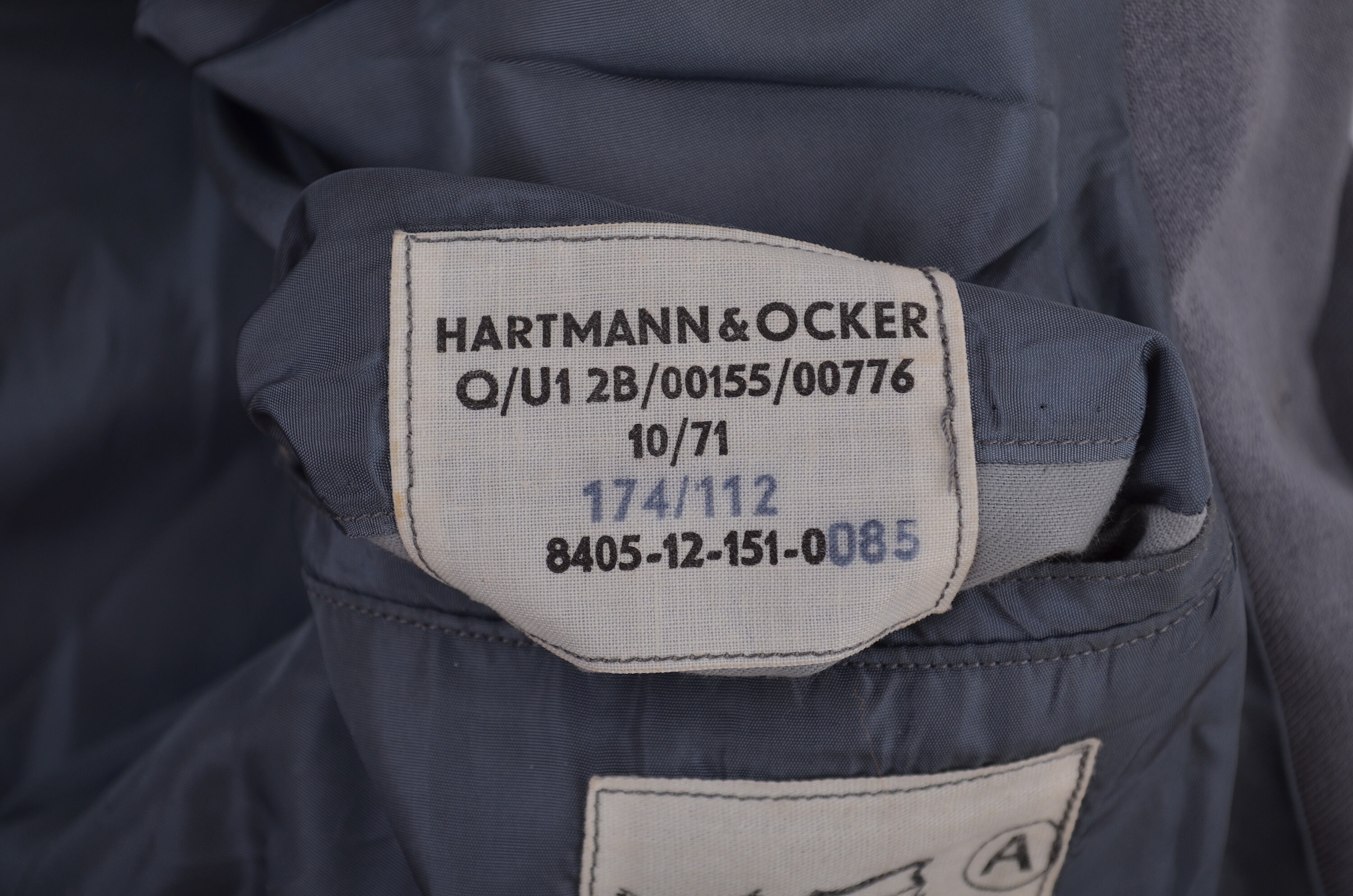 Vintage 1971 70s Germany Bundeswehr Military Force Officer Uniform Mens ...