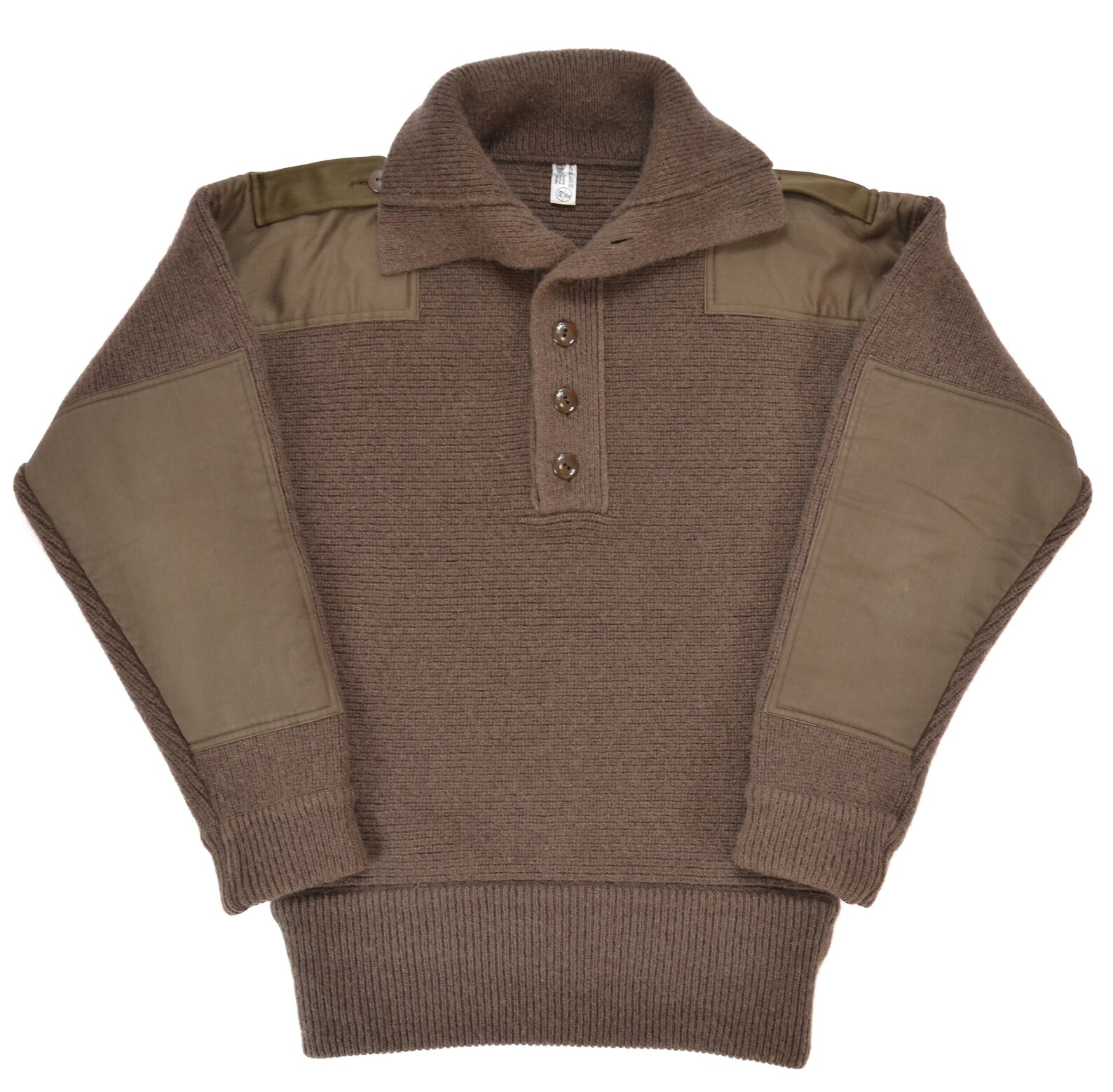 Austrian Army Vintage 1983 80's Military Khaki-green Wool Sweater Mens ...