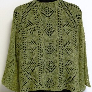 Pdf Pattern for the Origami Shrug by Elizabeth Lovick in Artesano 4 Ply ...