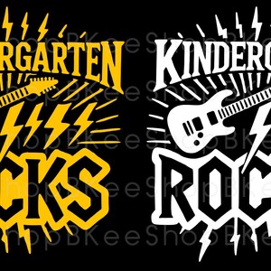 Kindergarten Rocks SVG, Student PNG, Teacher PNG, Fun Back to School ...