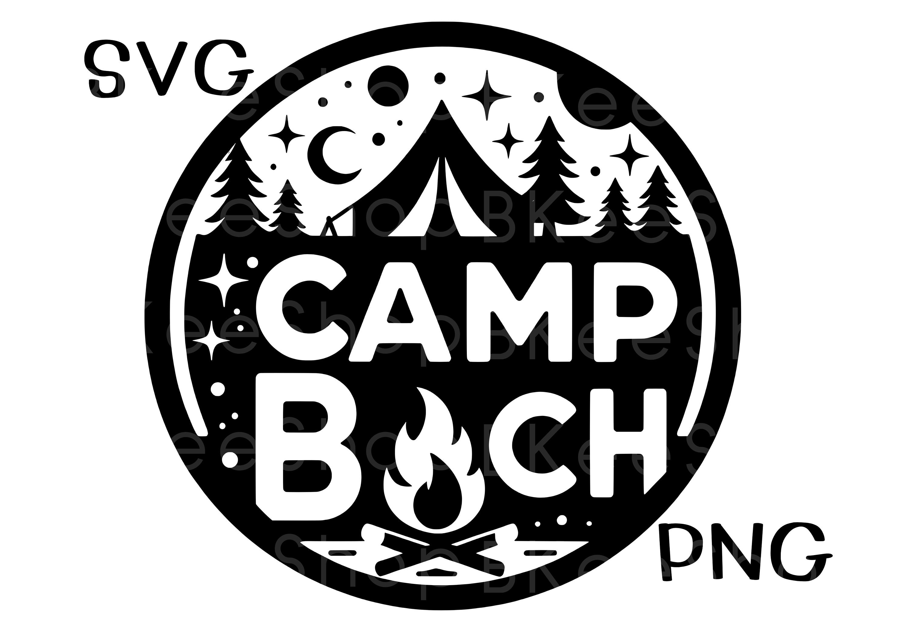 Camp Bach SVG PNG: Bachelorette Camping Design (digital Download) - Etsy