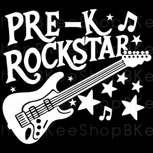 Pre-k Rockstar SVG, Student PNG, Preschool PNG, Playful Preschool, Fun ...