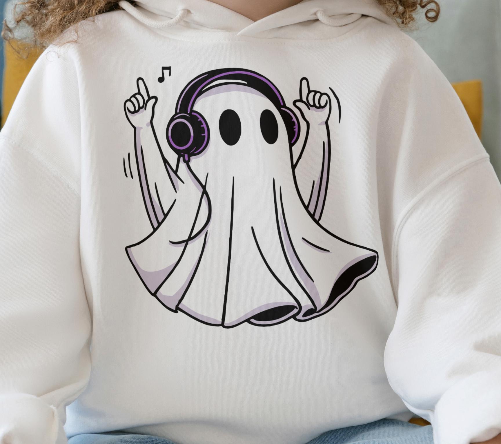 Сute Ghost Gamer SVG Bundle 4 Designs, Boo Svg, Ghost Headphones ...