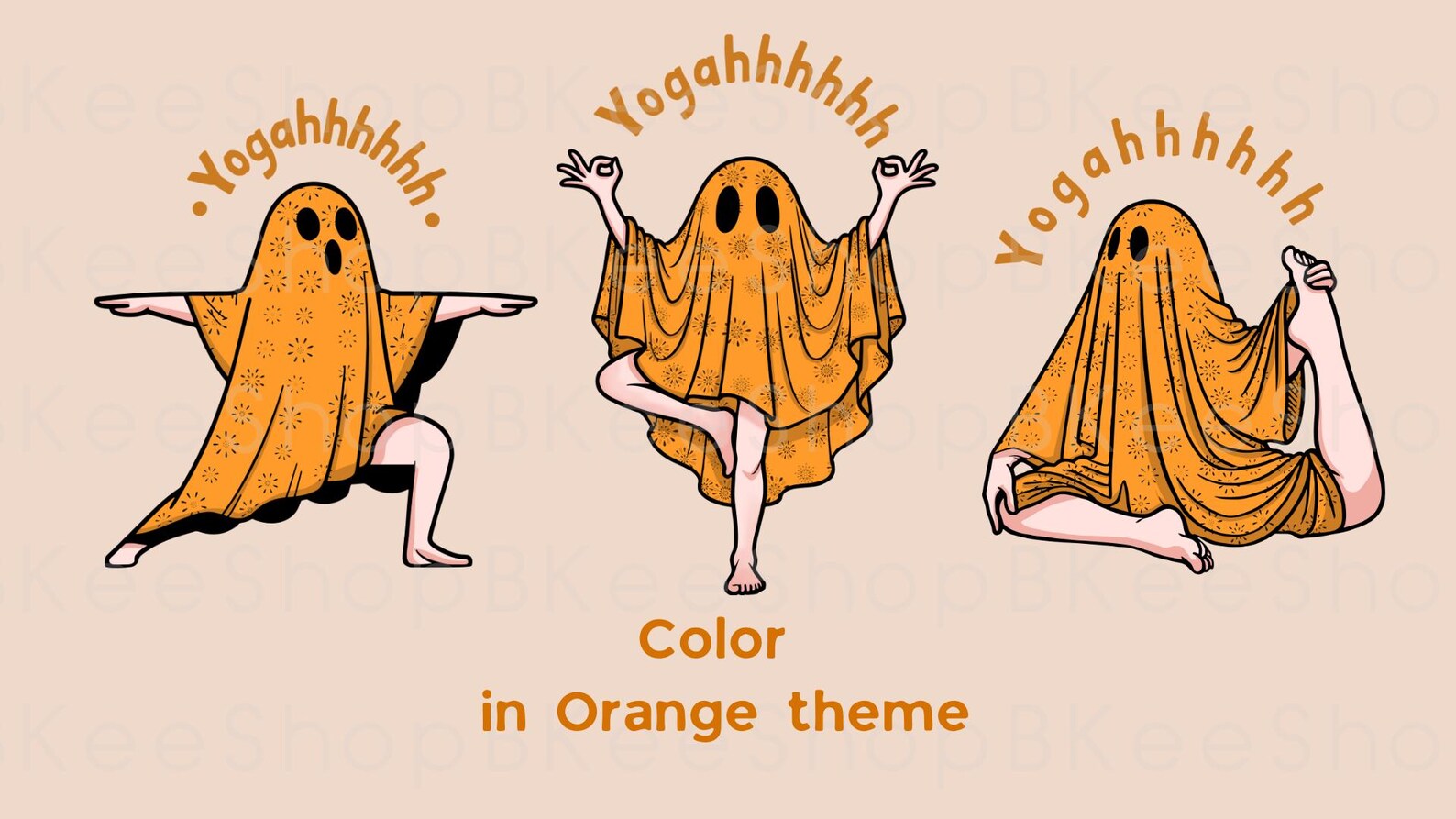 Funny Ghost Yoga SVG Bundle: Halloween Designs (digital Download) - Etsy