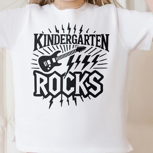 Kindergarten Rocks SVG, Student PNG, Teacher PNG, Fun Back to School ...