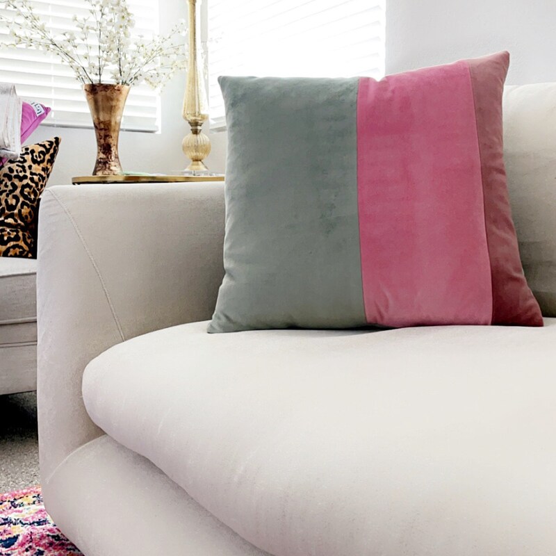 Color Block Pillow - Etsy