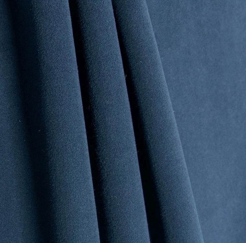 Custom Luxurious Midnight Blue Blackout Curtains – Drapes for Elegant ...