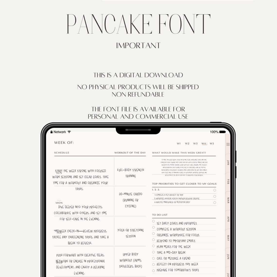 Pancake Font – Fun Handwriting Style (TTF & OTF) Commercial Use - Etsy