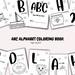 PLR ABC Baby Coloring Pages, A-Z Template for Kids, Alphabet Coloring ...